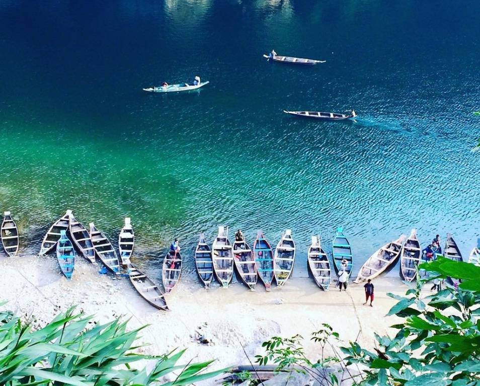 Umngot River in Meghalaya - Dawki River in Shillong, photos, boat ride